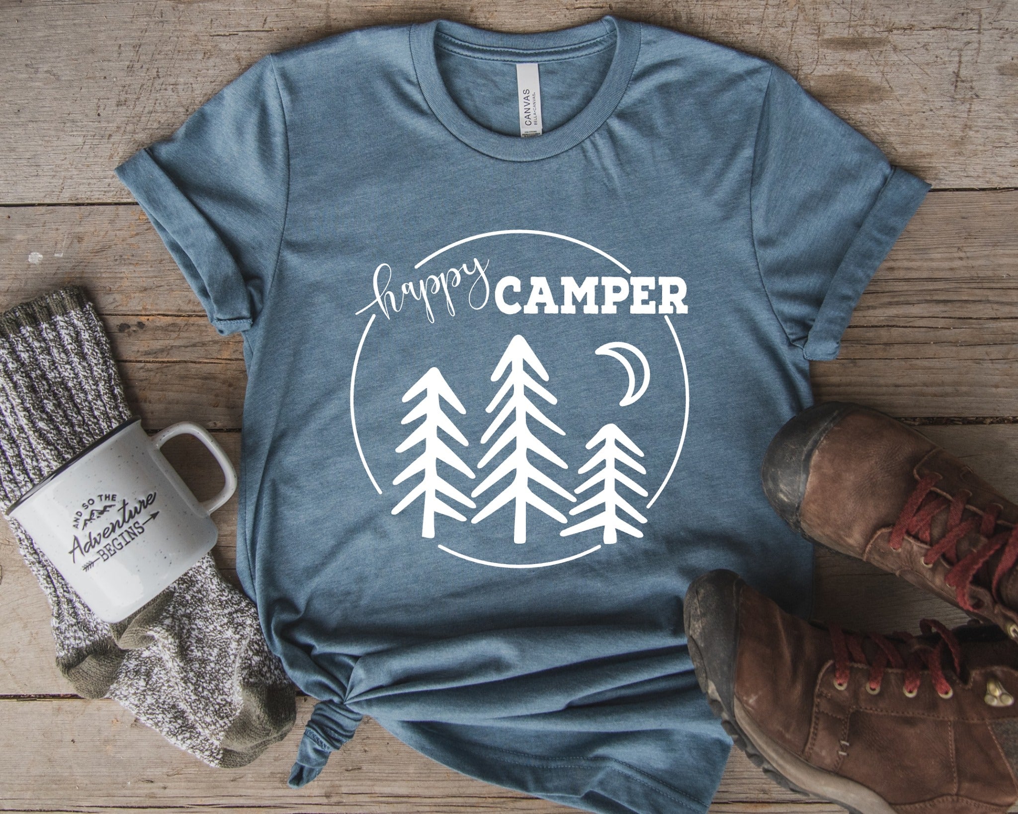 Happy Camper with Trees – Masden Avery Design Co.