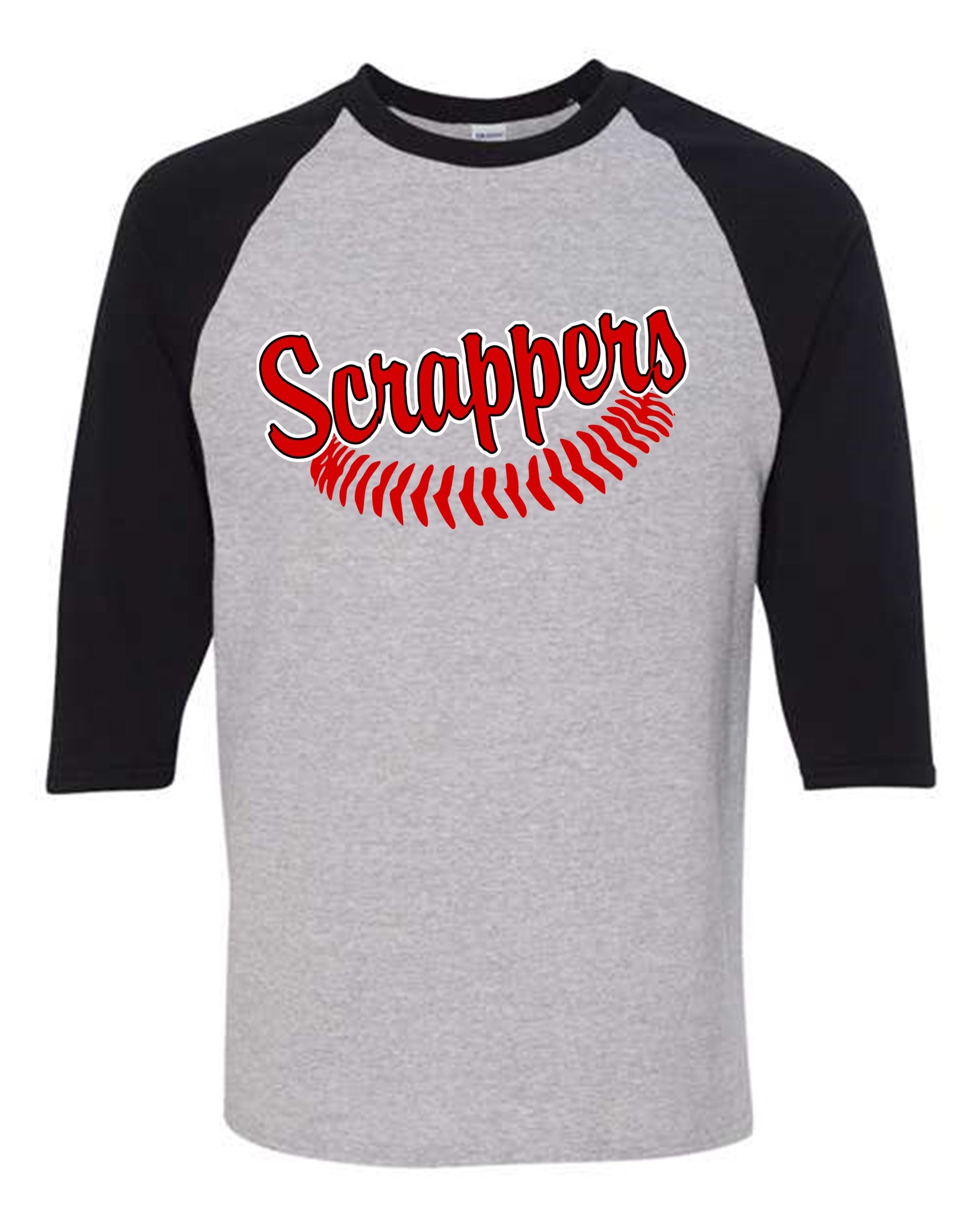 Scrappers Baseball Raglan (Adult Sizes Only) – Masden Avery Design Co.