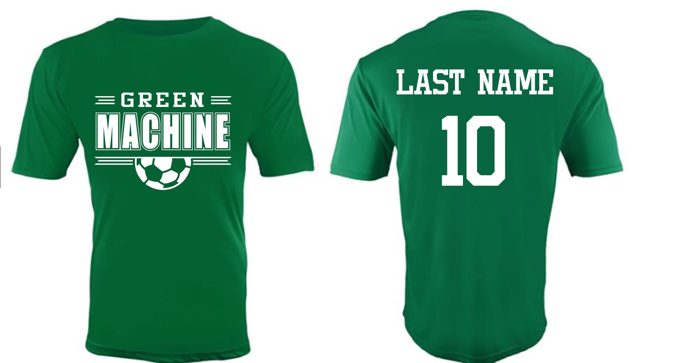 Green Machine Soccer Short Sleeve (Youth and Adult) – Masden Avery ...